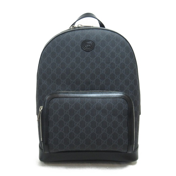 Gucci | Bags | Gucci Interlocking G Backpack Gg Supreme Canvas Black ...